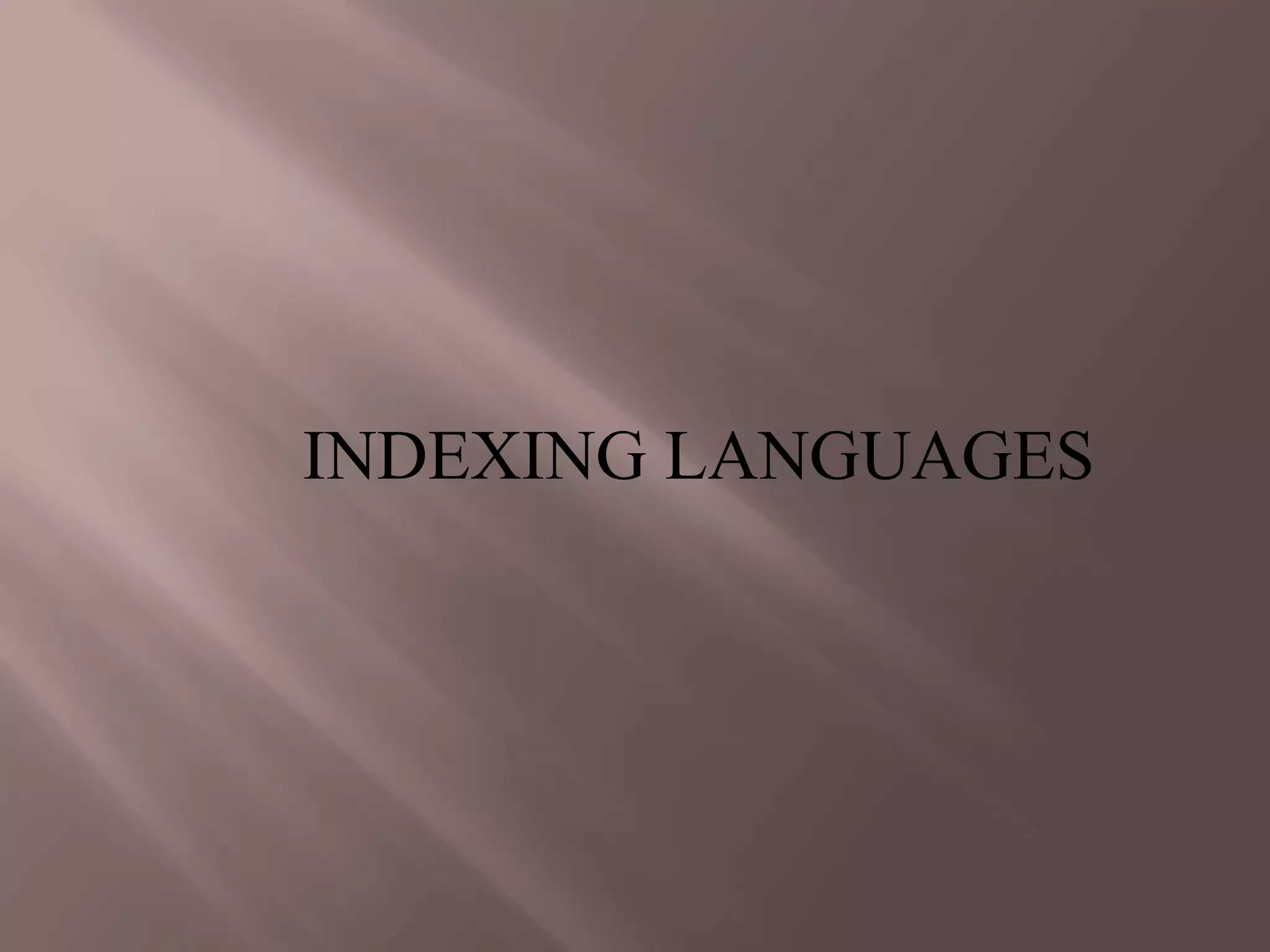 Indexing languages (2) | PPTX | Programming Languages | Computing