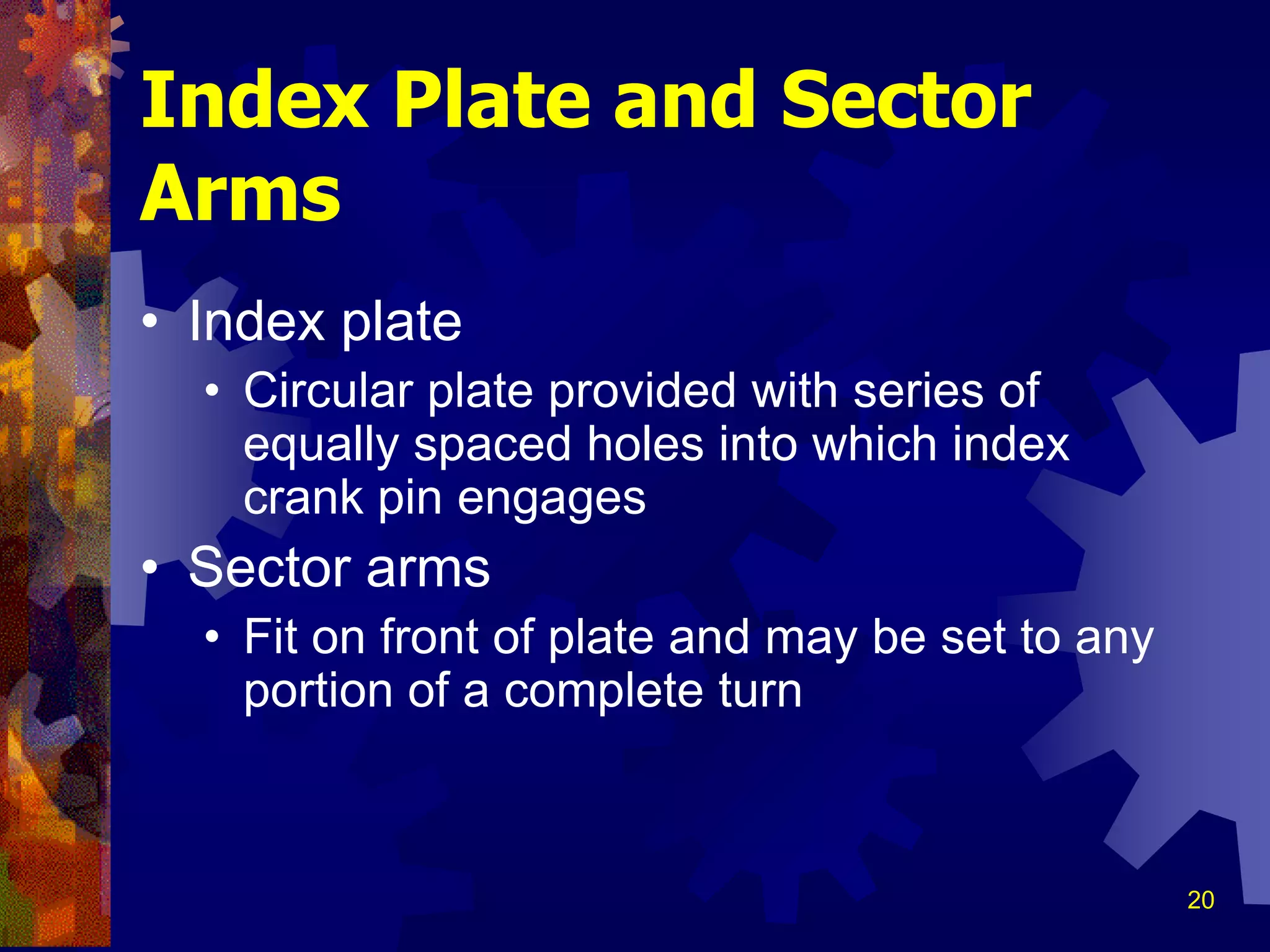 machining and machine tool (Indexing milling machine) | PDF