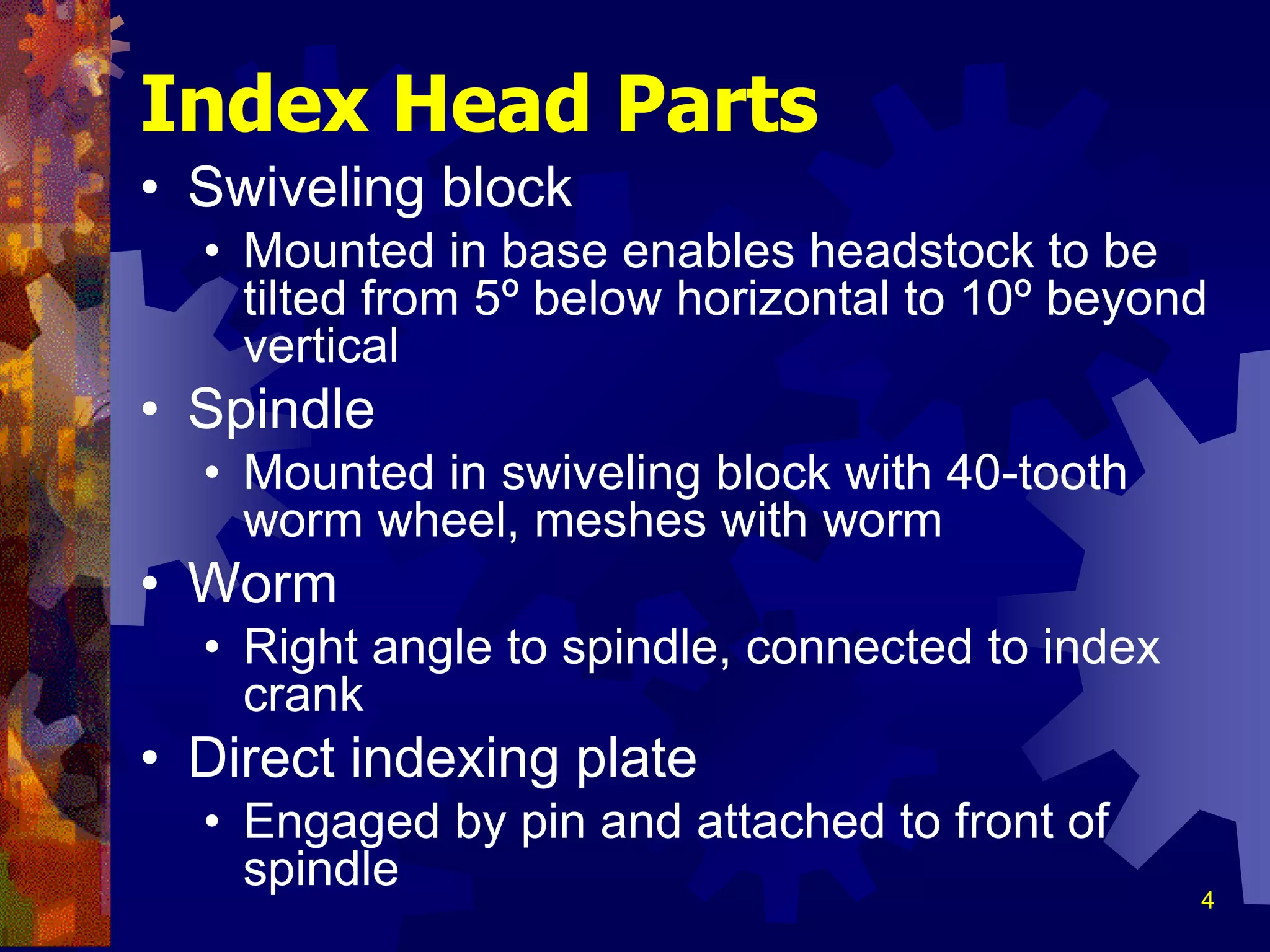 machining and machine tool (Indexing milling machine) | PDF