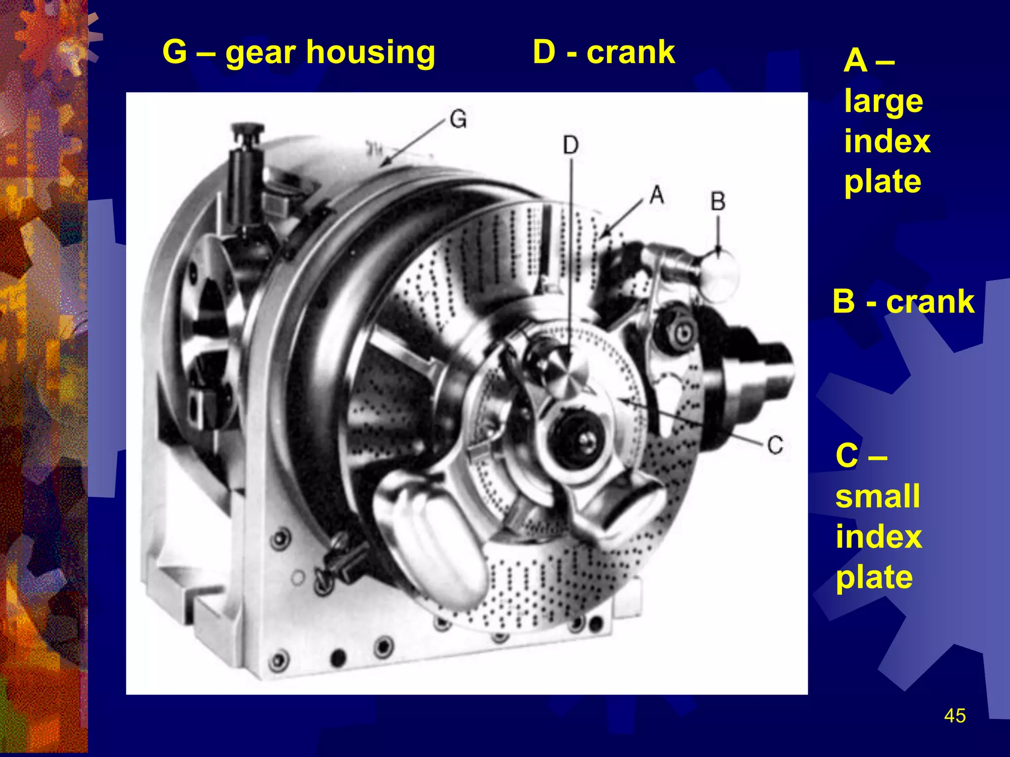 machining and machine tool (Indexing milling machine) | PDF ...