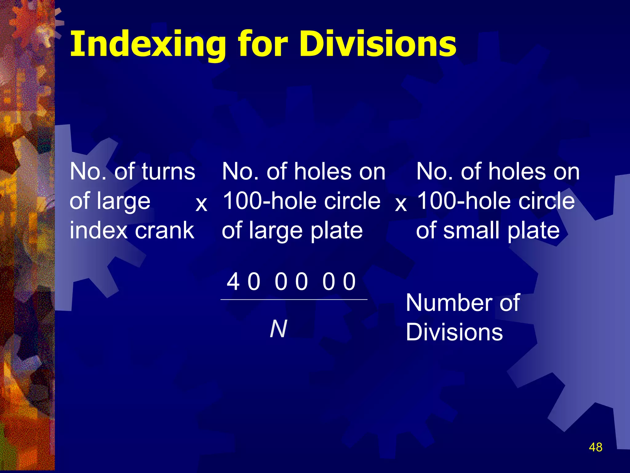 machining and machine tool (Indexing milling machine) | PDF