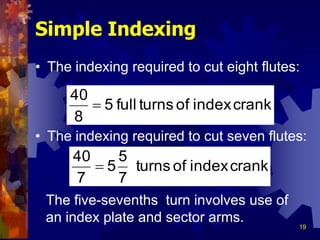 machining and machine tool (Indexing milling machine) | PDF