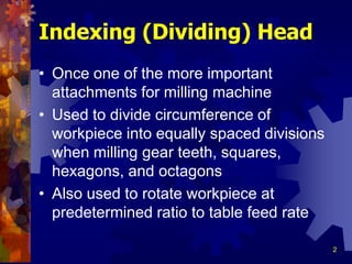 machining and machine tool (Indexing milling machine) | PDF