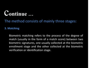 Indexing of large biometric database | PPT