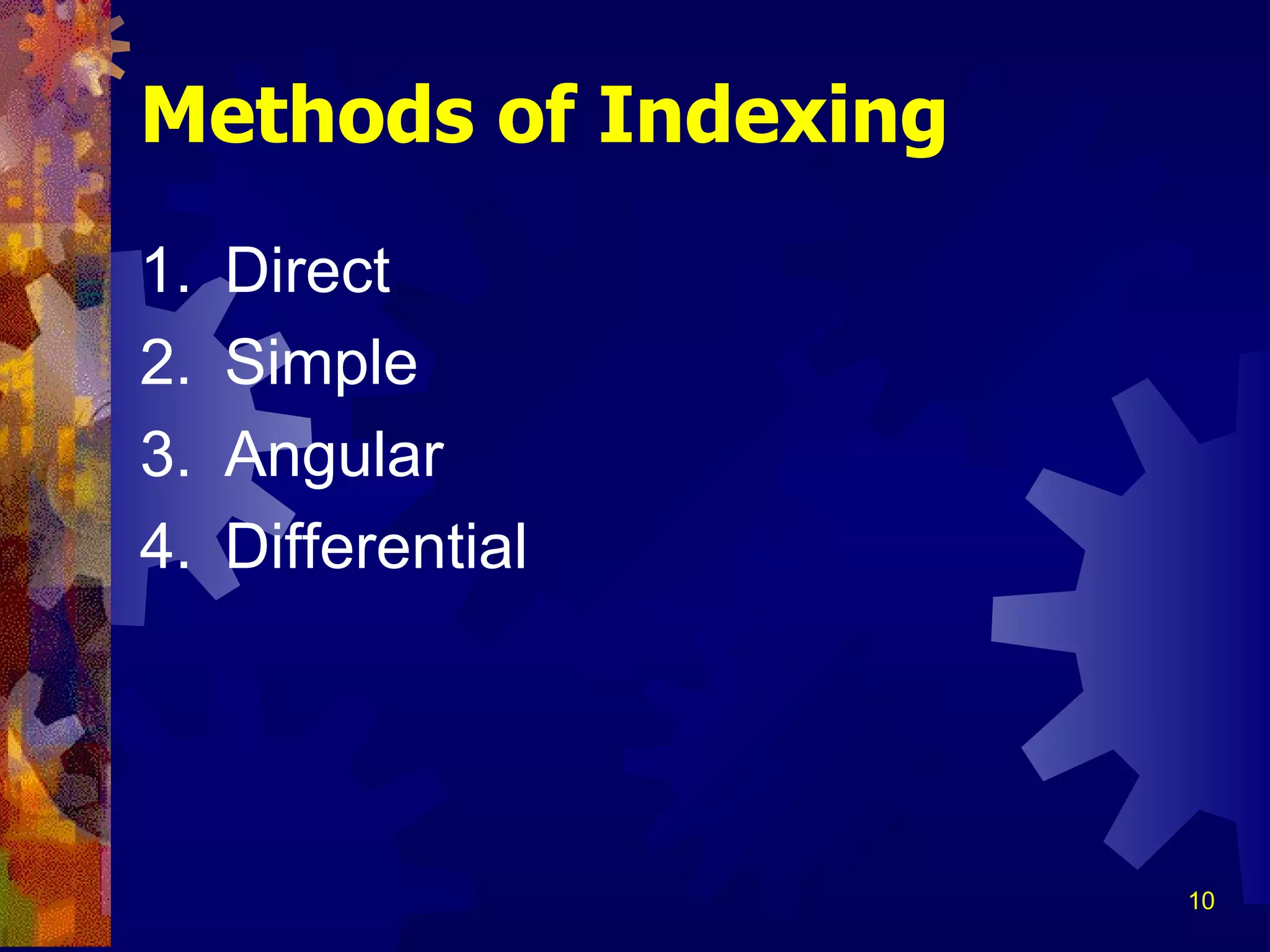 Indexing or dividing_head | PPT
