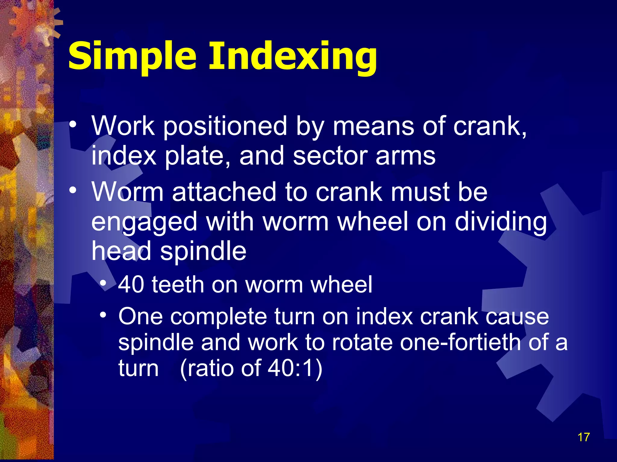 Indexing or dividing_head | PPT