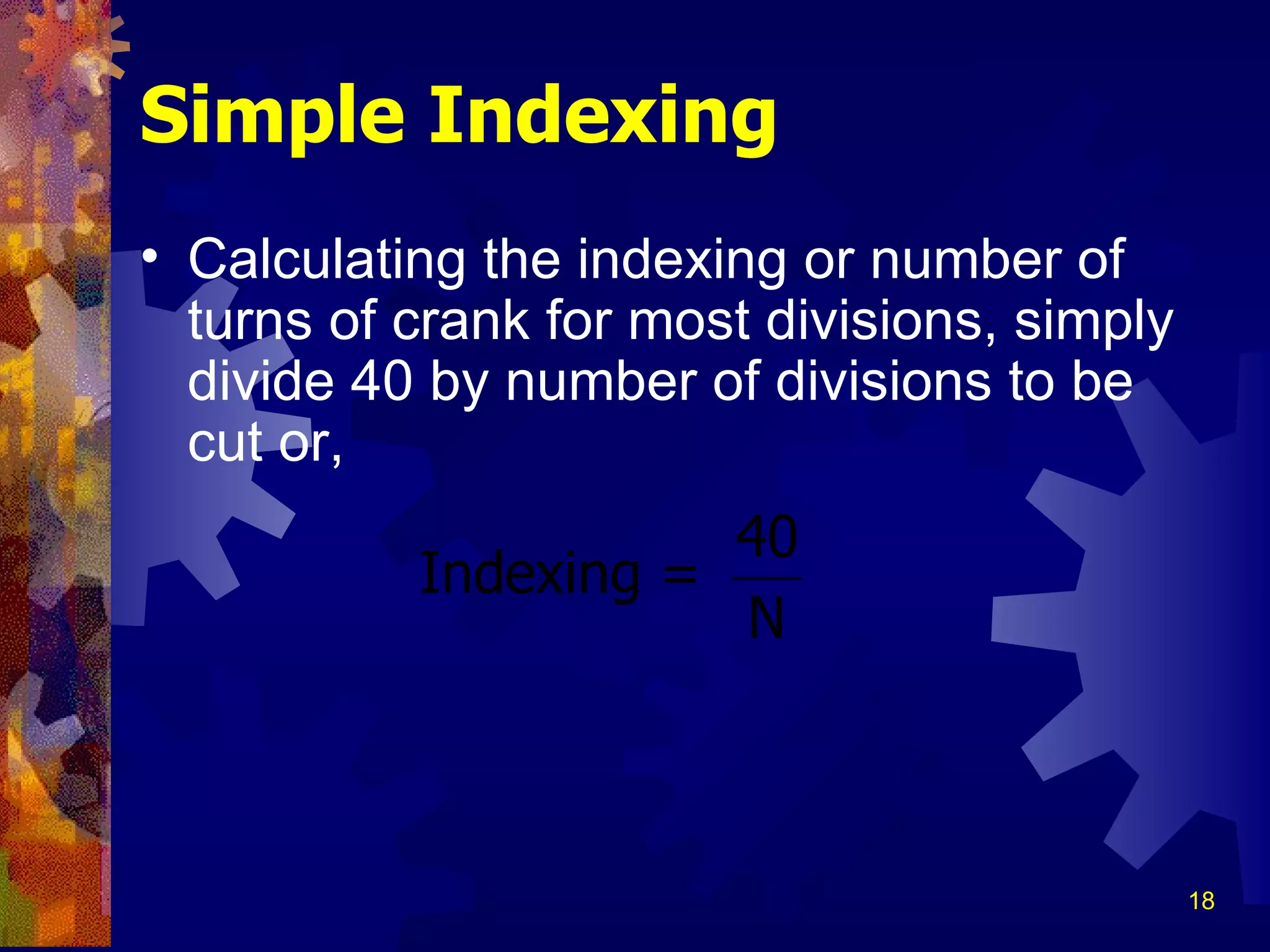 Indexing or dividing_head | PPT