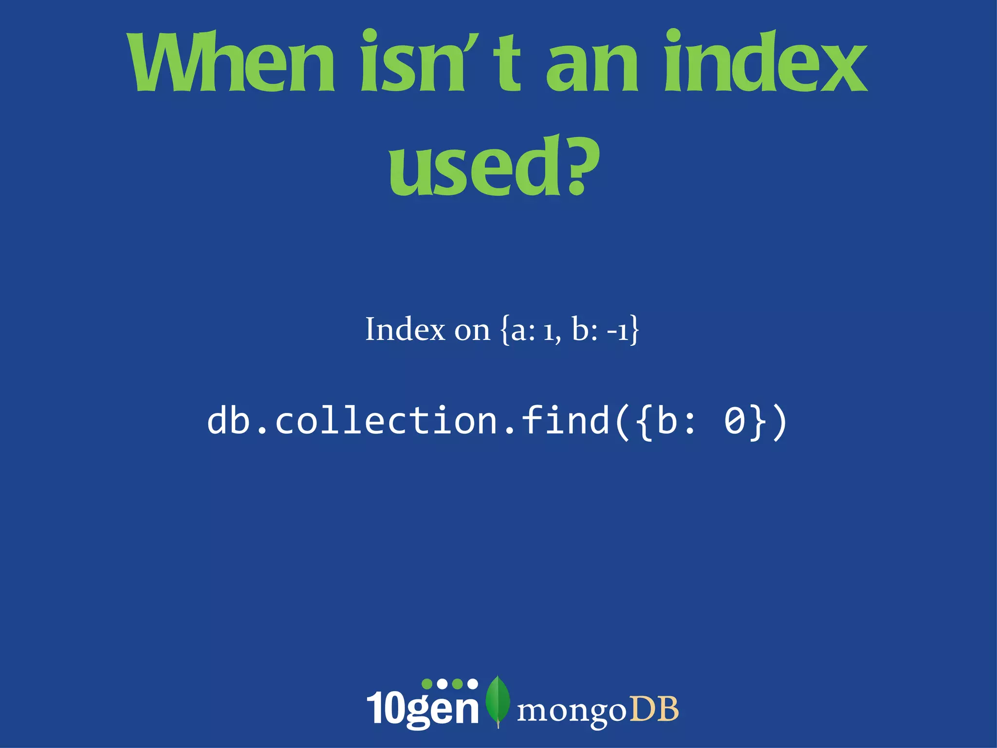 Indexing & query optimization | PPT