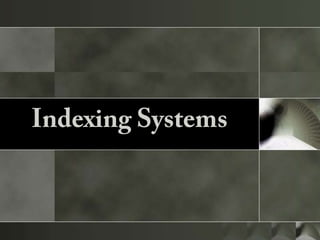 Indexing+report roxane | PPT