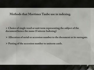 Indexing+report roxane | PPT