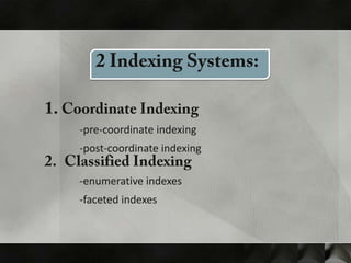 Indexing+report roxane | PPT