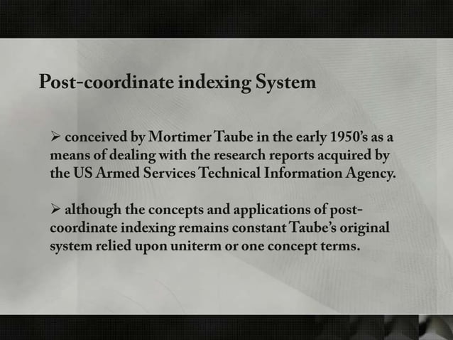 Indexing+report roxane | PPT