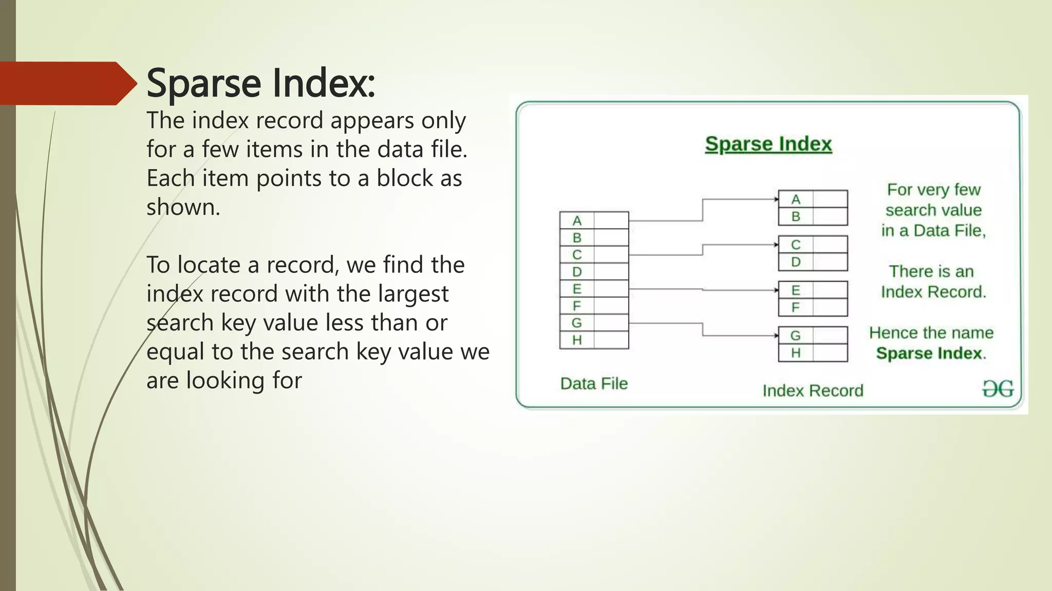 DATA PROCESSING NOTE ON INDEXING | PPTX