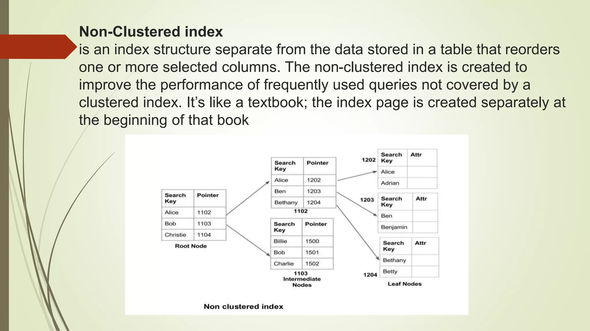 DATA PROCESSING NOTE ON INDEXING | PPTX