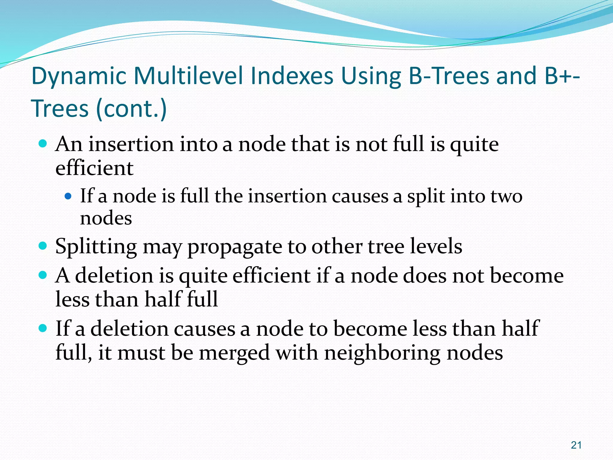 Indexing structure for files | PPTX