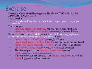 Indexing structure for files | PPTX