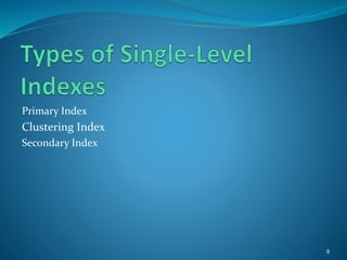 Indexing structure for files | PPTX