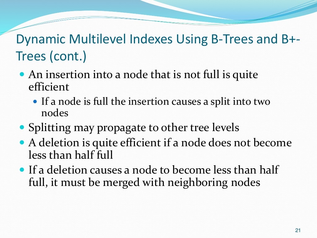 Indexing Structure For Files