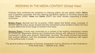 Indexing theory of political mass communication - Prepared by Fiza Zia ...