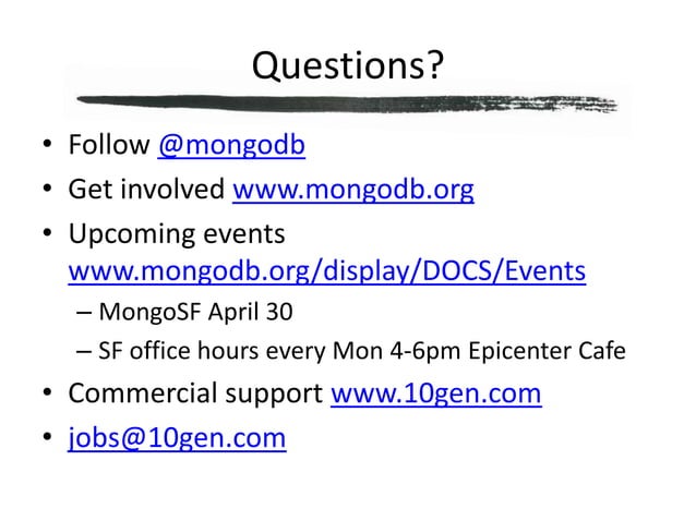 Indexing with MongoDB | PPTX