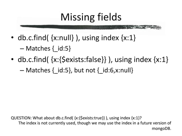 Indexing with MongoDB | PPTX
