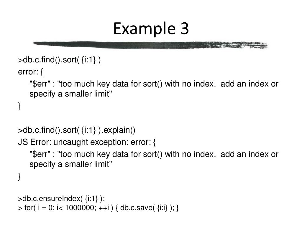 Indexing with MongoDB