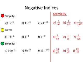 Index laws(2) | PPTX