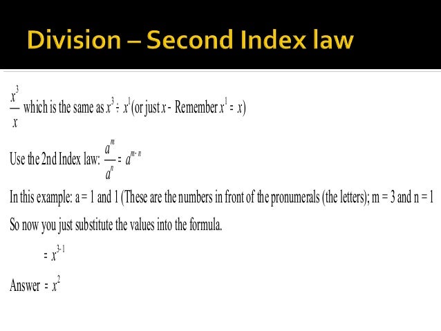 Index laws tutorial intermediate
