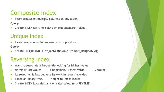 Index and types of Index used in Oracle.pptx