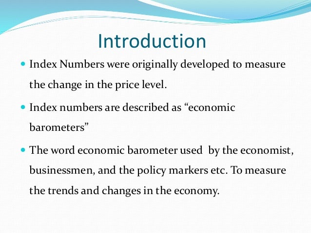 Index Number