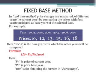 Index number | PPTX | Stocks and Bonds | Personal Investing