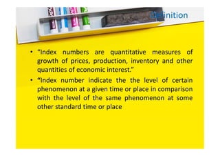 Index Number and it's types explained in | PDF | Stocks and Bonds ...