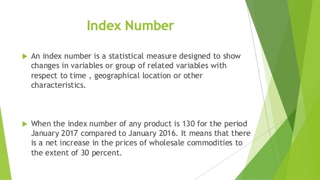 Index Number Business Statistics Tutorial