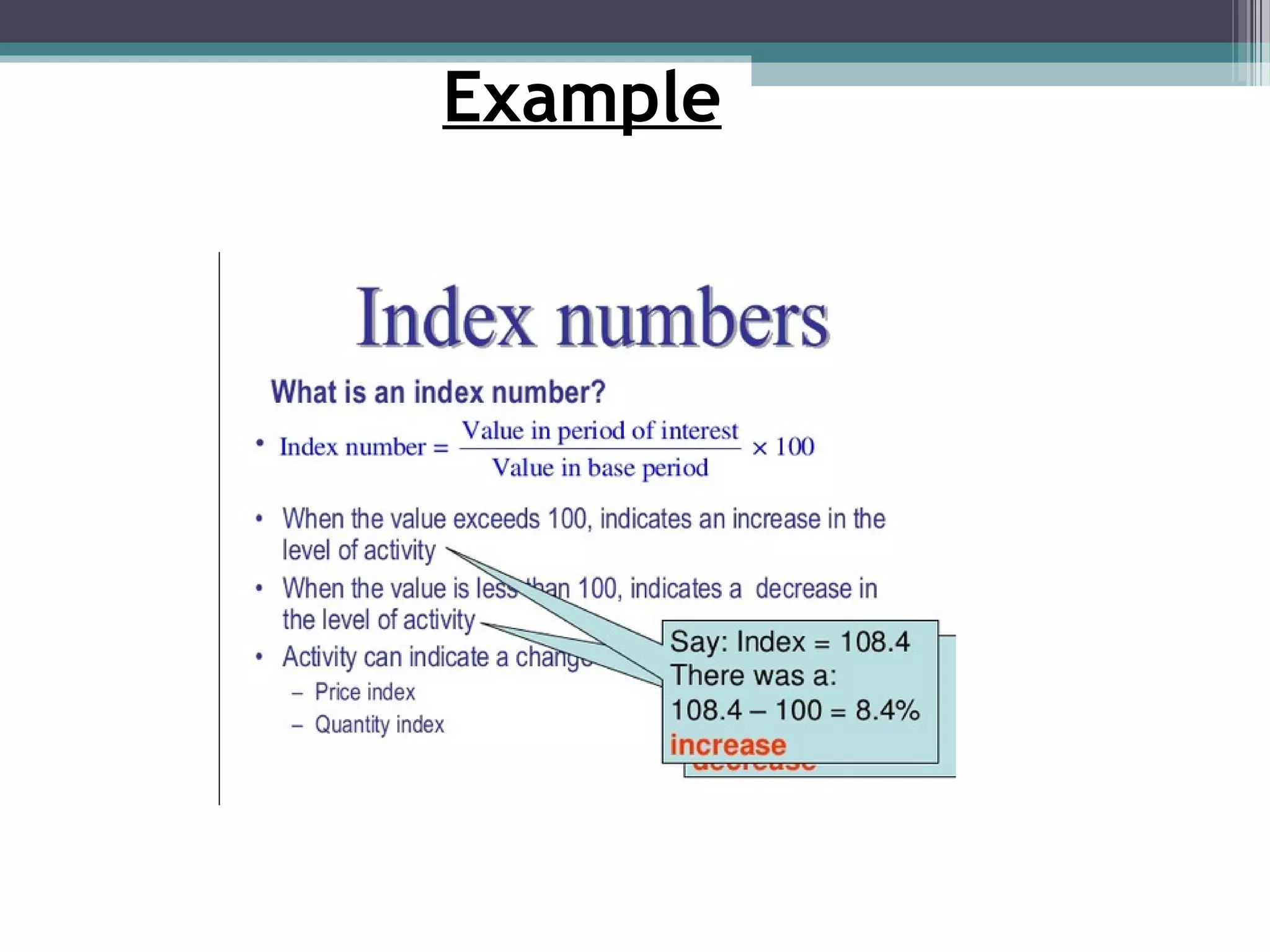 Class 11 Economics -Introduction to index numbers | PPT