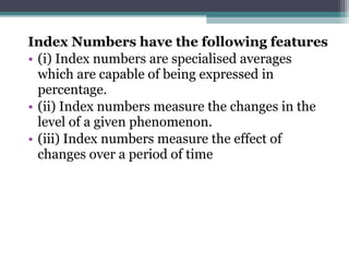 Class 11 Economics -Introduction to index numbers | PPT