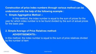 index number ppt shruti arora.potx