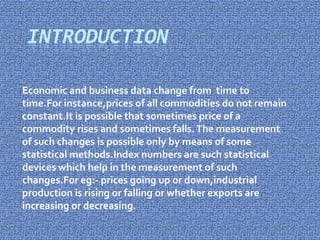 Index numbers | PPT