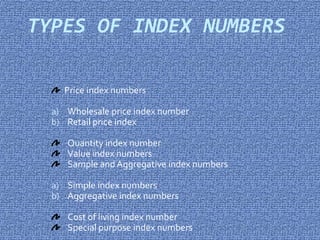 Index numbers | PPT