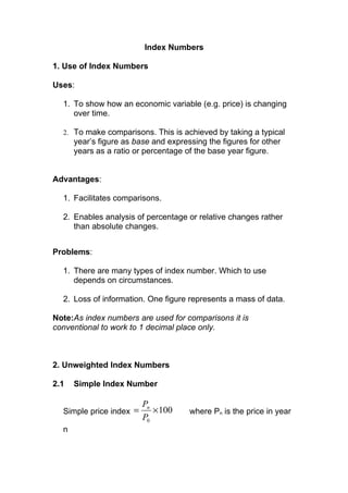 Index numbers | PDF