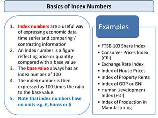 Index numbers | PPTX