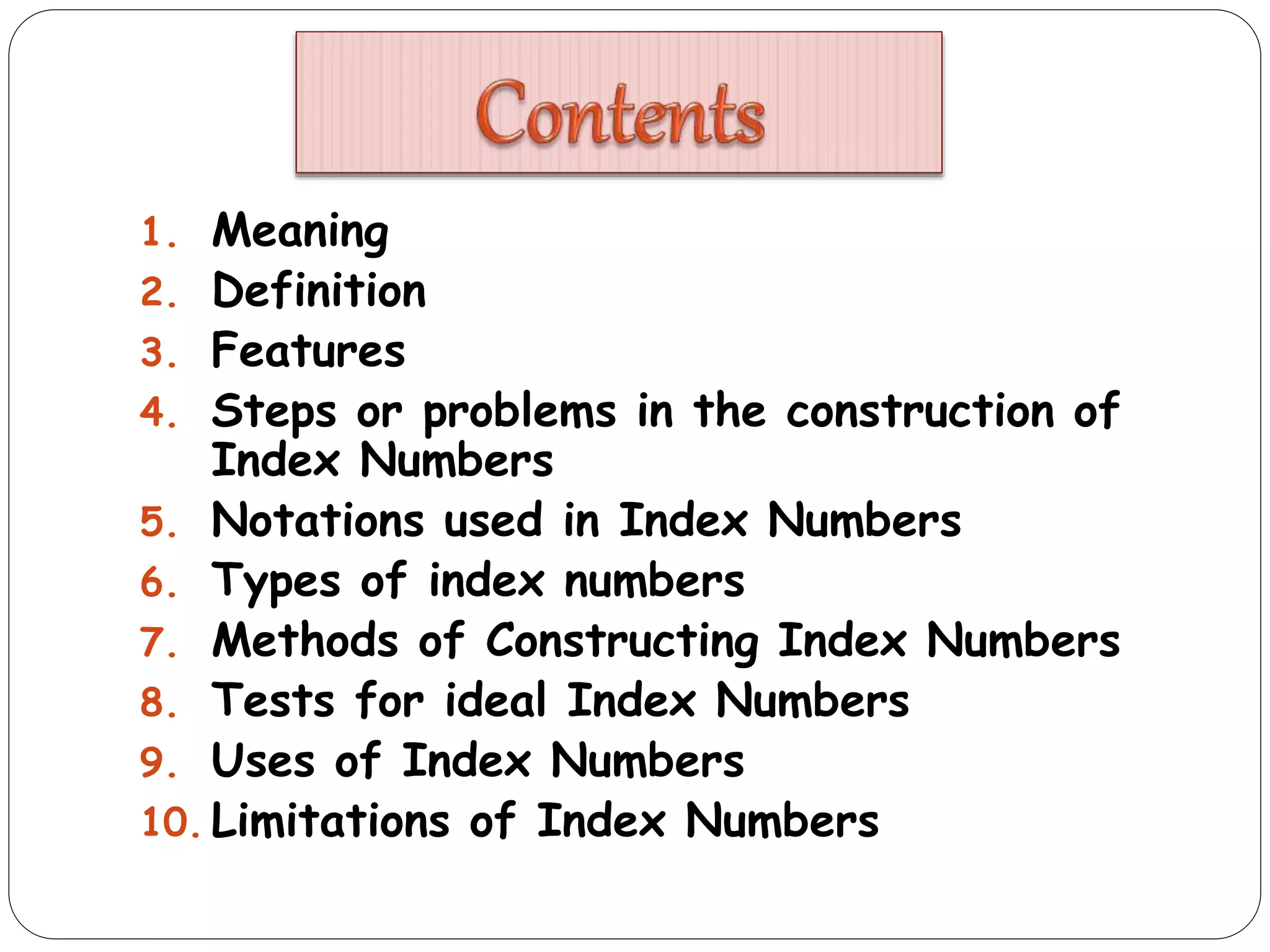 Index number | PPTX