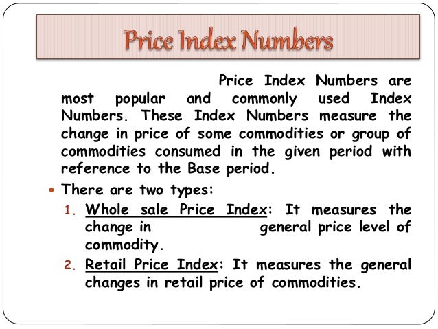 Index number