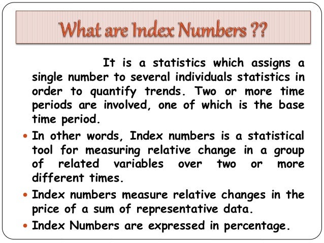 Index number