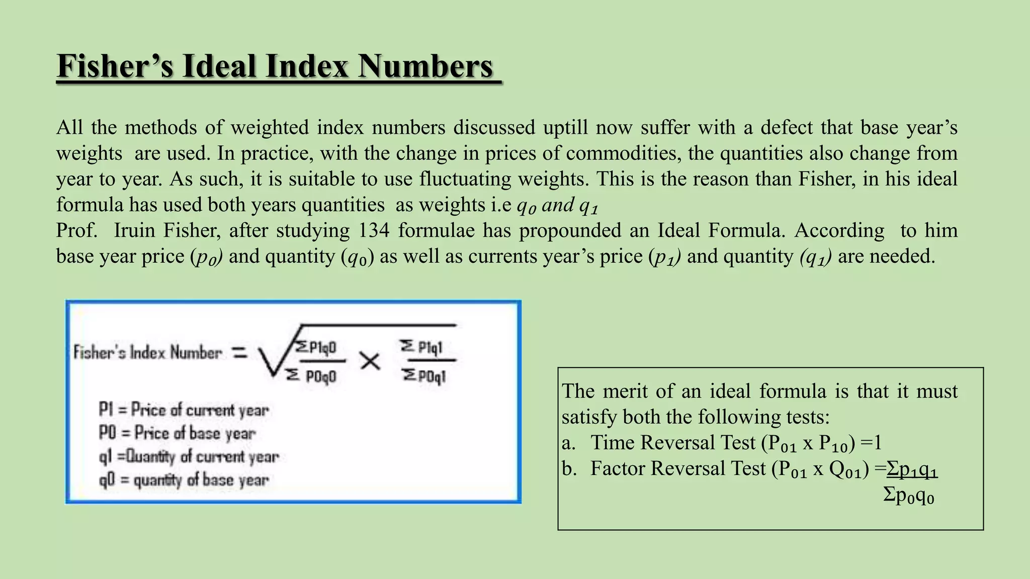 Index numbers | PPTX
