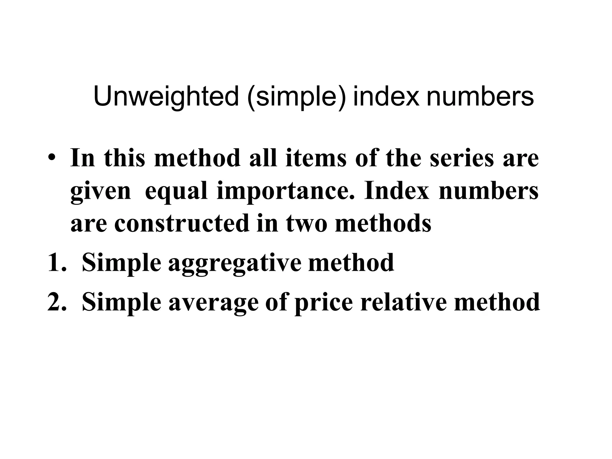 index numbers, which is required for the mba students | PPTX | Stocks and Bonds | Personal Investing