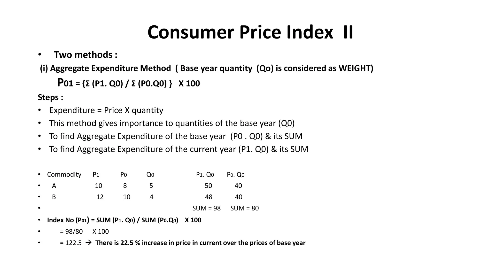 Index Numbers class 12 economic works.pptx | Stocks and Bonds ...
