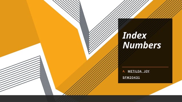 Index Numbers are statistical tools that measure changes in a variable | PPT