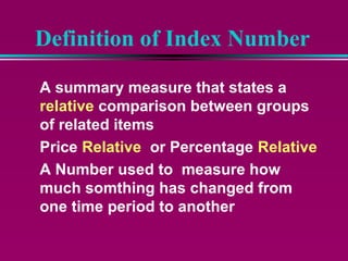 Index numbers99 | PPT
