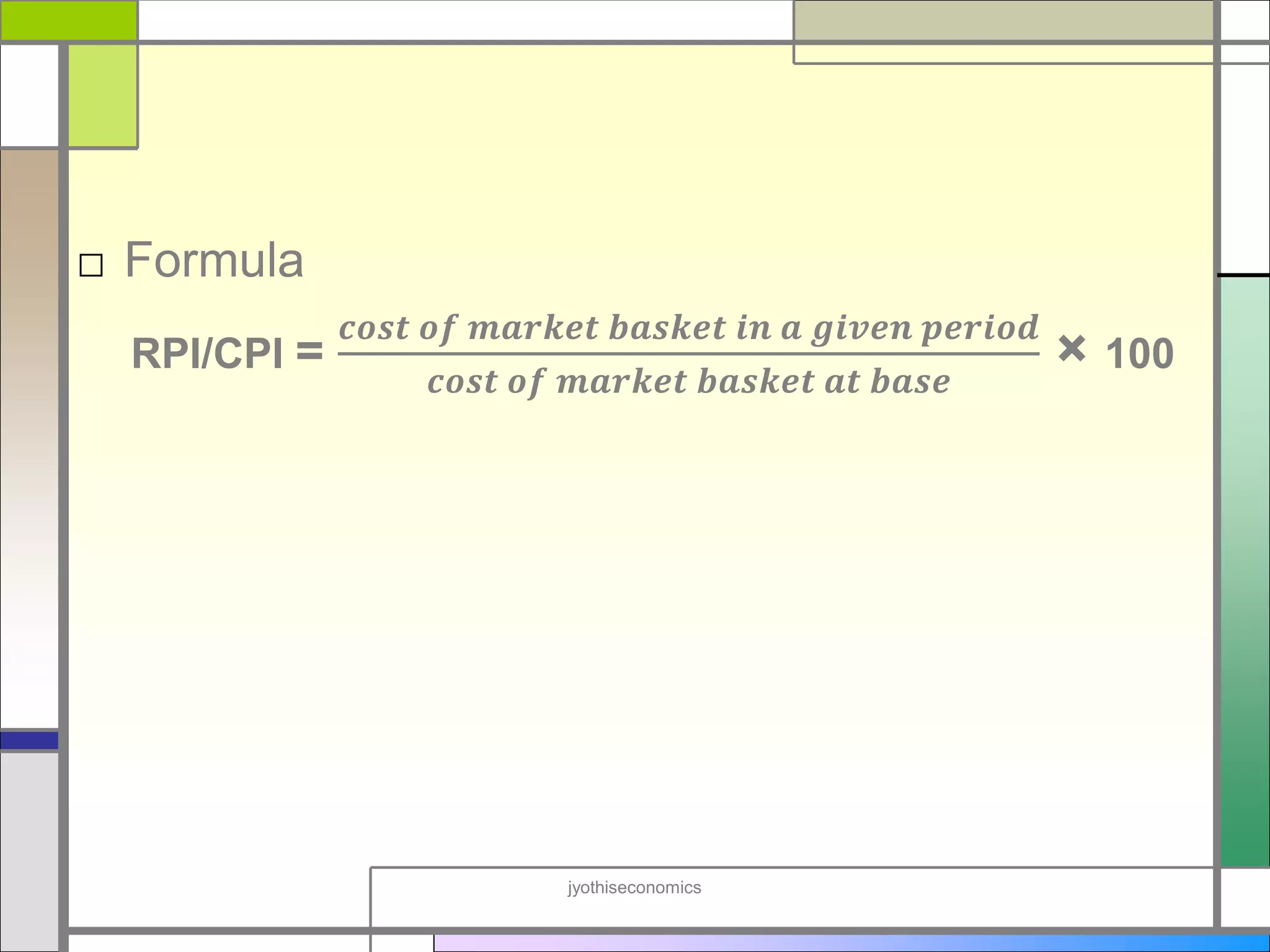 Index numbers concepts | PPTX