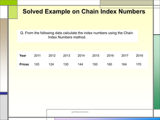 Index numbers concepts | PPTX